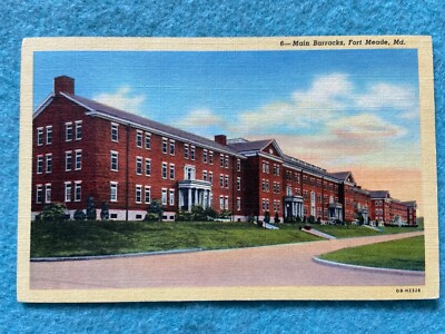 Main Barracks, Fort Meade Maryland Vintage Postcard | eBay