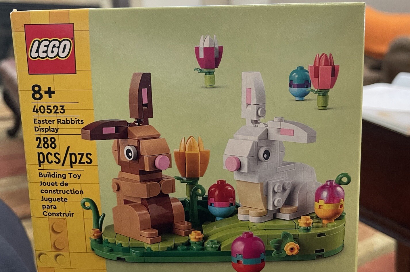 LEGO Easter Rabbits Display 40523 Building Toy Set, Includes Colorful ...