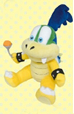 Genuine Super Mario Bros 7" Cheatsy Larry Koopa Koopalings Plush Doll ...