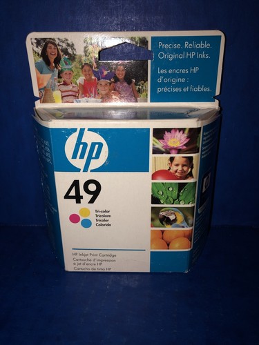 (Lot 4) 51649A HP 49 Tri-Color Ink Cartridge Deskjet 600 660 670 672 ...