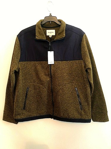 Men's Standard Fit Zip-Up Fleece Jacket - Goodfellow & Co™ Forest Green ...