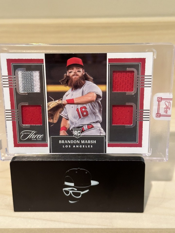 Brandon Marsh Rookie Card 4 Patch Panini 2022 Angels | eBay