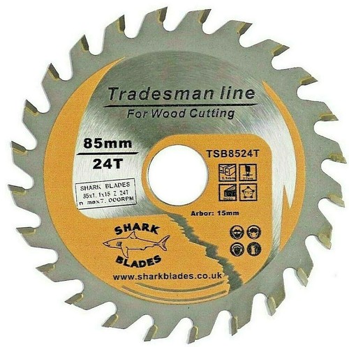 Circular Saw Blade 85mm x 15mm x 24T Perfect for wood cutting By Shark ...