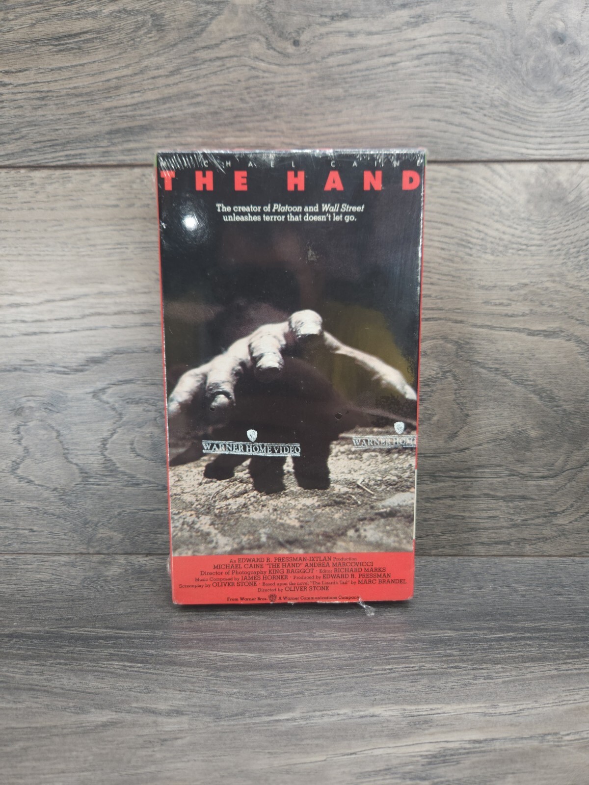 The Hand (VHS, 1993) Vintage Horror New Sealed Watermark Warner Home ...