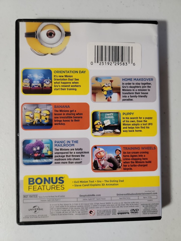 Despicable Me Despicable Me 2 Mini Movie 6 Pack (DVD) | eBay