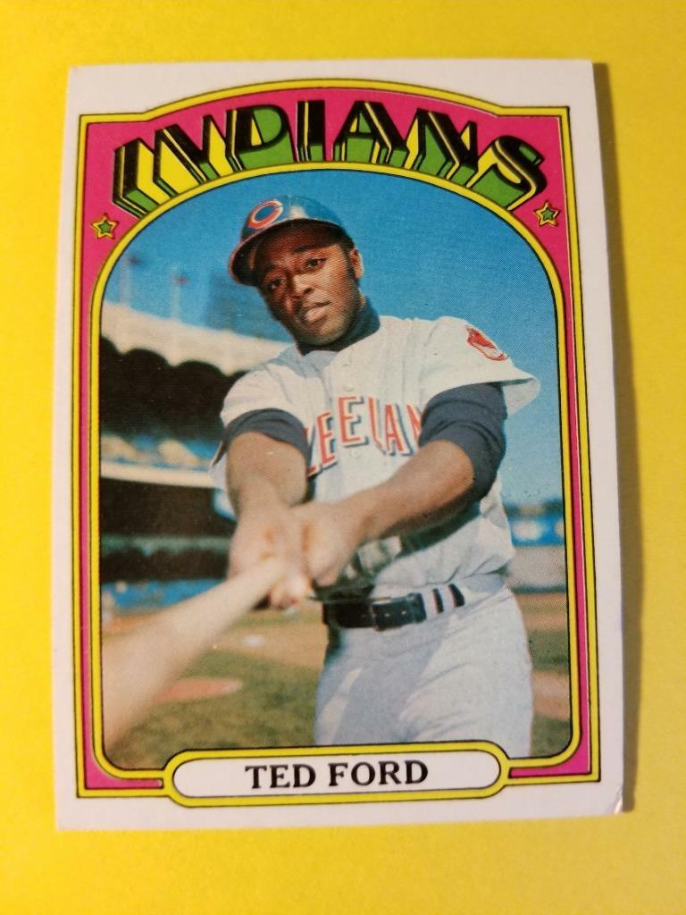 VINTAGE TED FORD #24 CLEVELAND INDIANS - 1972 TOPPS MLB BASEBALL | eBay