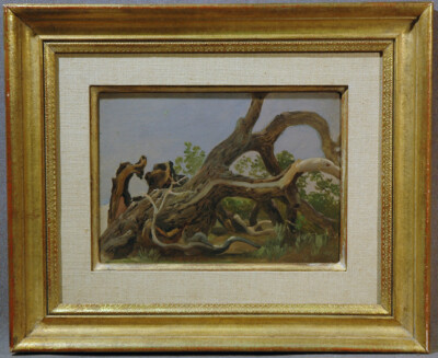 American Painting Trees Mississippi River Landscape Charles Wimar ...