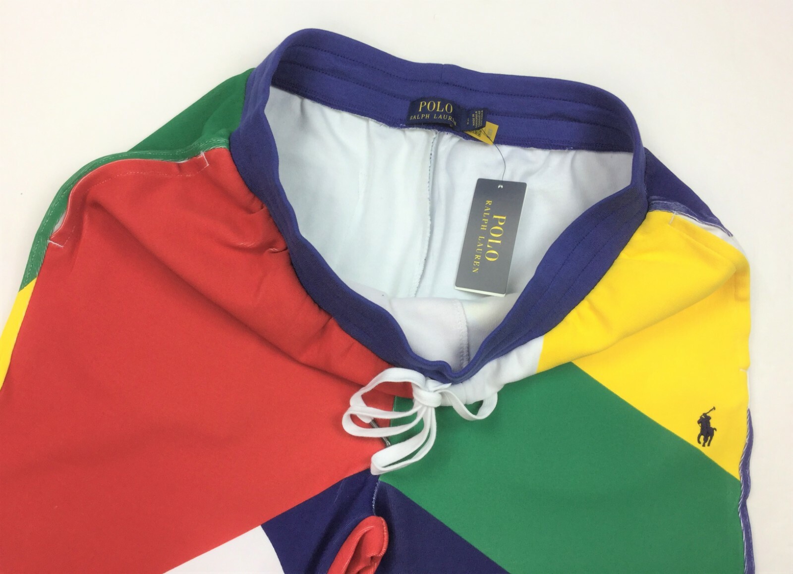 Polo Ralph Lauren Colorblock Interlock Geometric Graphic Shorts | eBay