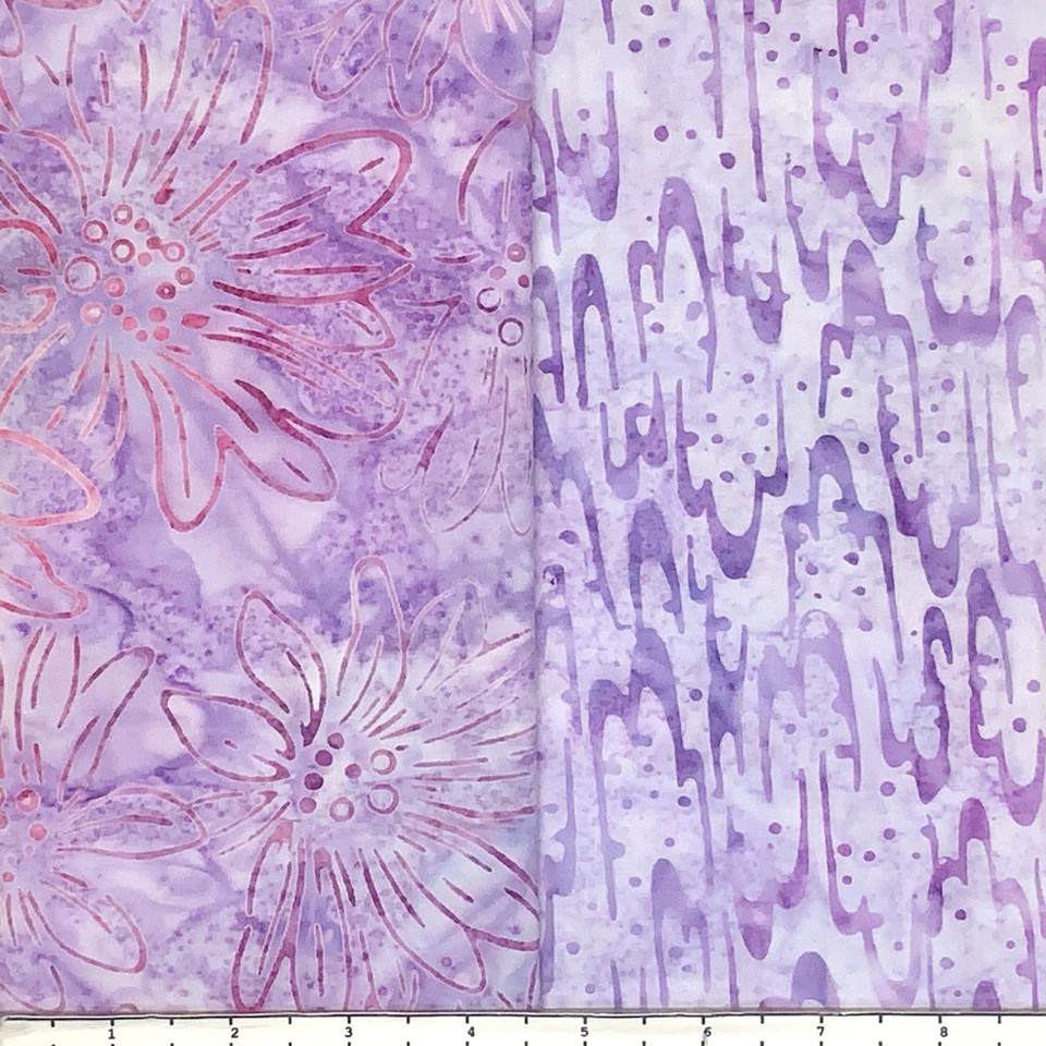 12 Fat Quarters Medium Light Warm Batik Lunn Fabric FQ Pack 100% Cotton ...