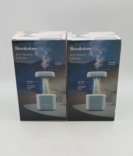 Brookstone BSHUMID01 Anti Gravity Water Fountain Diffuser LED | 5 Hour ...