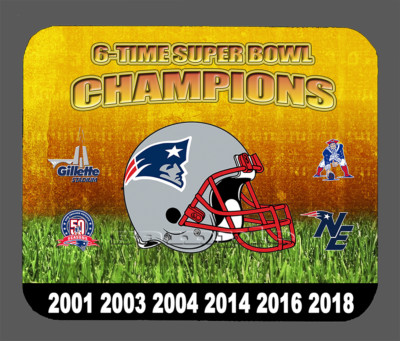 New England Patriots Super Bowl Championship Helmet Mouse Pad Item#332 ...