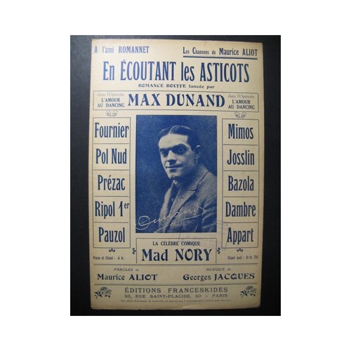 En Ecoutant Les Asticots Max Dunand Chant et Piano | eBay