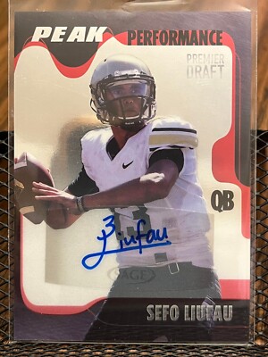 SEFO LIUFAU 2017 SAGE HIT PREMIER DRAFT "PEAK PERFORMANCE" ROOKIE ...