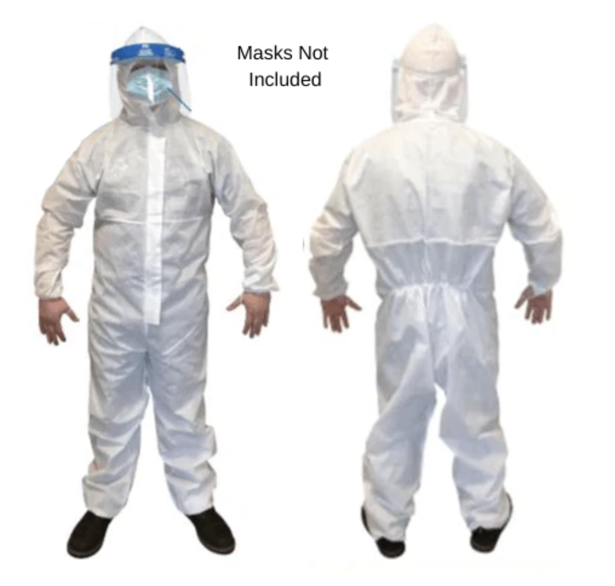Dura-Block 11007 Large Disposable White Coverall with Hood - Paint Suit - 2 Pack | eBay