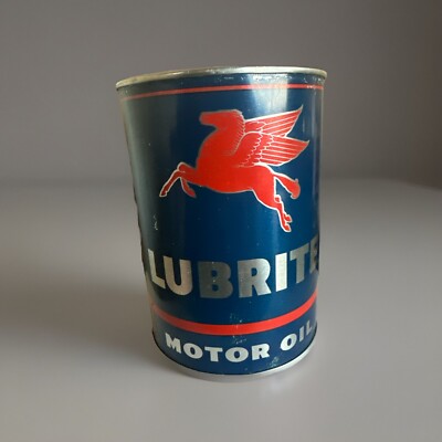 Mobil / Lubrite Oil Can | eBay