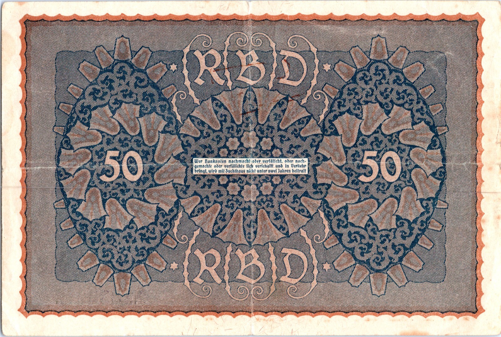 Germany Funfzig 50 Mark banknote, Berlin 24 June 1919 - Lot #7358 | eBay