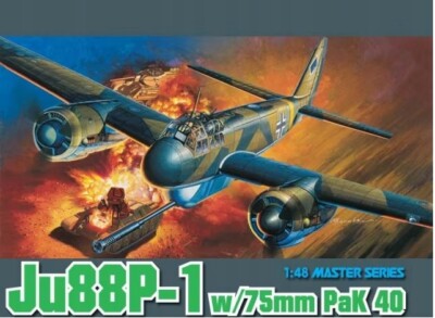 Ju 88P-1 w/75mm PaK 40 Dragon 5543 1/48 Scale | eBay