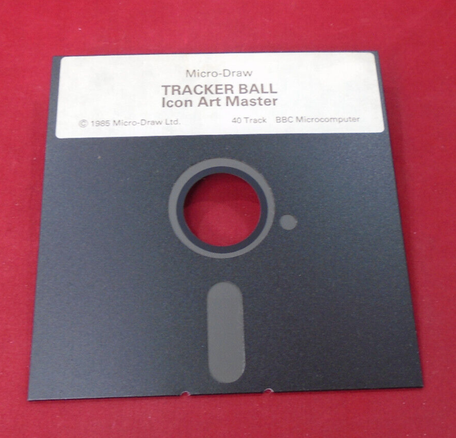 Micro-Draw Tracker Ball Icon Art Master 5.25" for the Acorn BBC. Disc ...