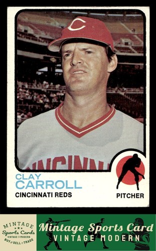 1973 Topps - Clay Carroll - #195 Cincinnati Reds | eBay