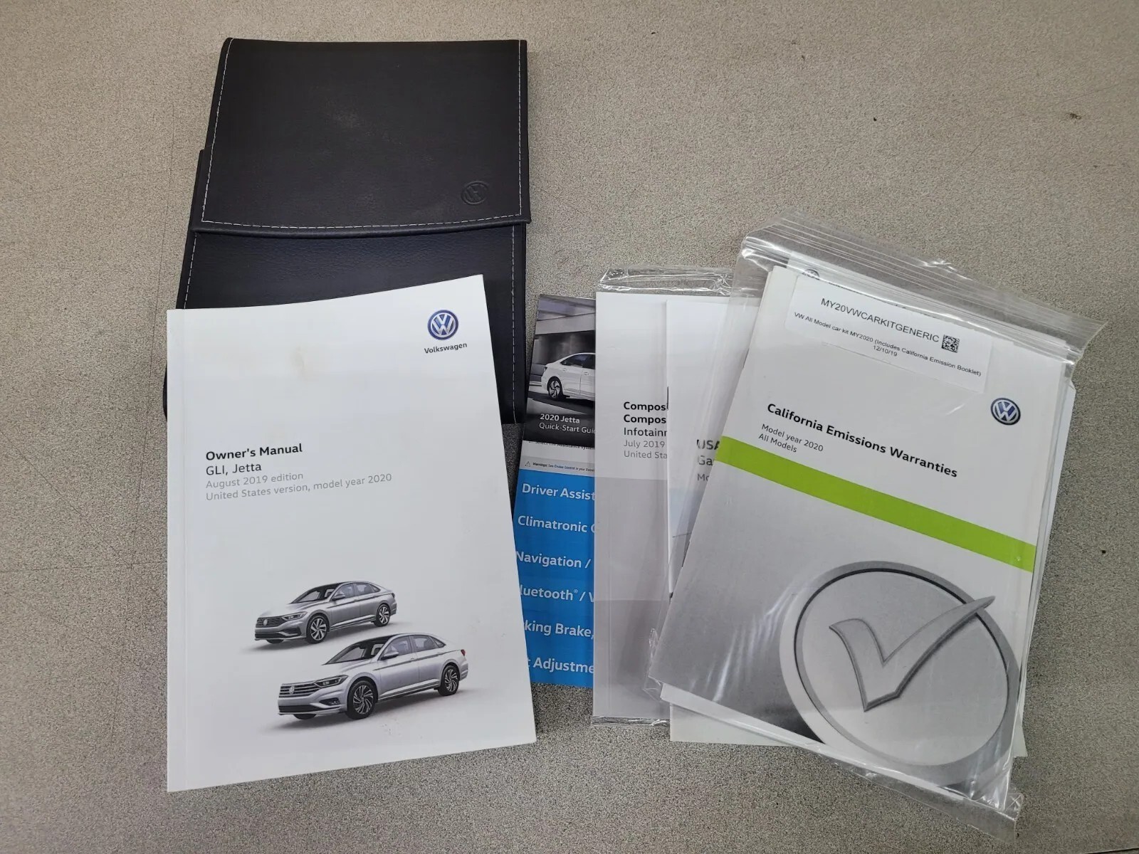 2020 VW JETTA GLI Factory Owners Manual Set & Case OEM | eBay