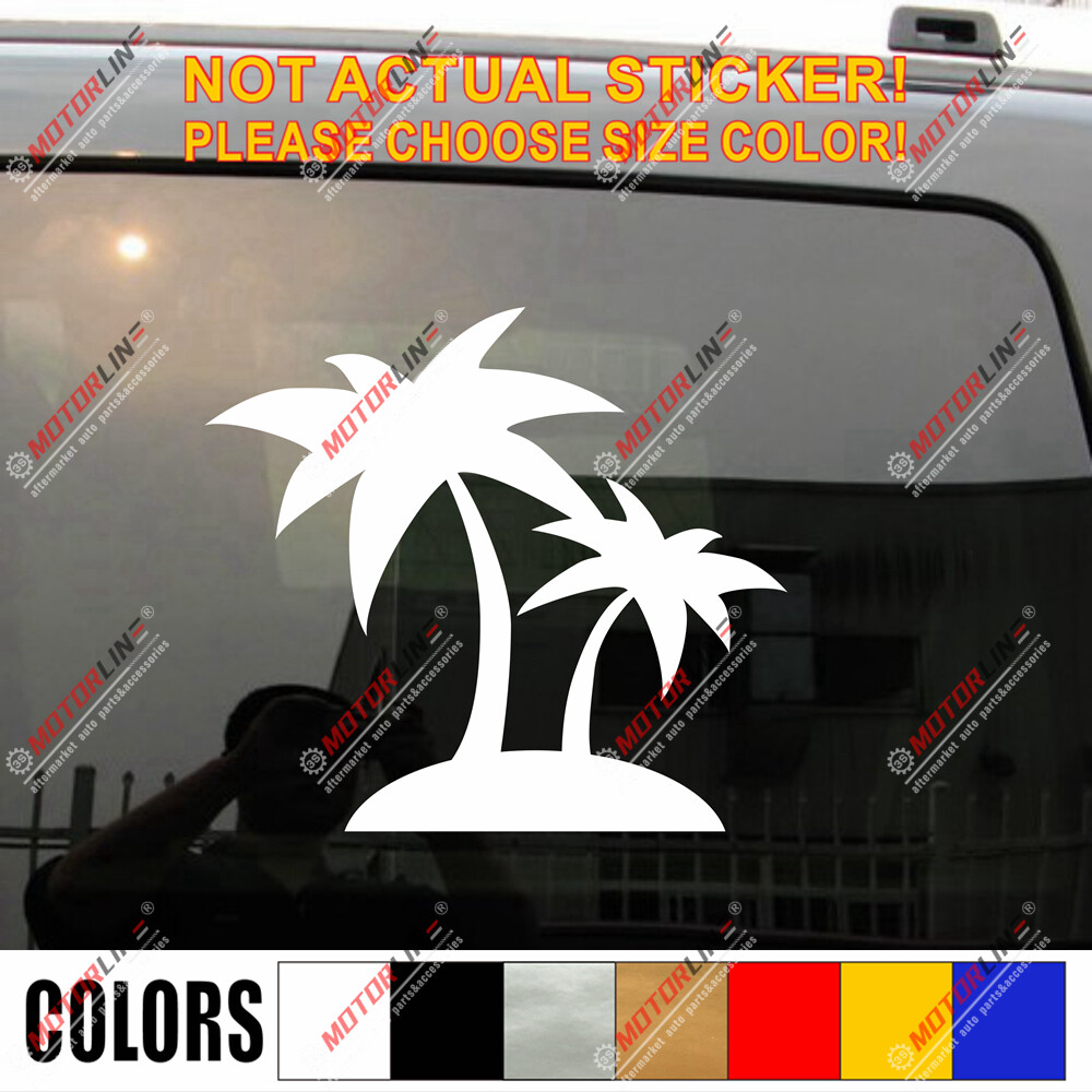 Palm Tree Car Decal Sticker Hawaii Life | eBay