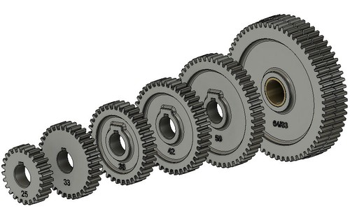 3D Printed METAL LATHE CHANGE GEARS 18DP Fits Hercus South Bend Boxford ...