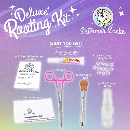 Deluxe Doll Hair Rerooting Tool Kit w/Needles & More to Rehair / Reroot ...