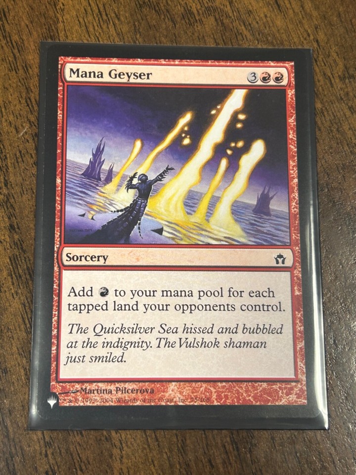 Mana Geyser The List Reprints Regular Common 75 | eBay