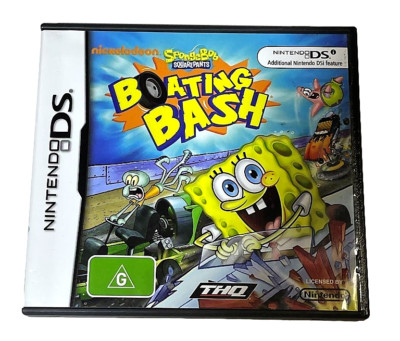 Spongebob Squarepants Boating Bash Nintendo DS 2DS 3DS Game *Complete ...