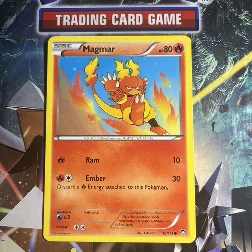 MAGMAR 10/111 - 2014 - FURIOUS FISTS NON HOLO Pokemon CARD TCG - NM LP ...