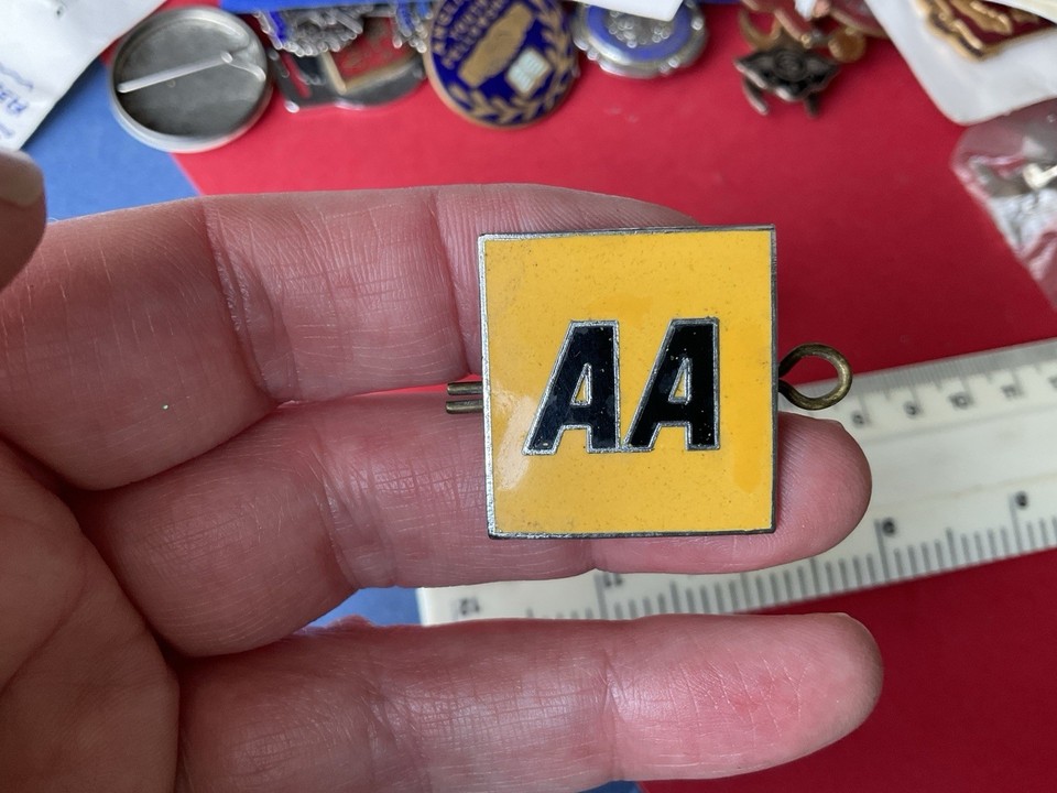 Vintage AA Automobile Association cap / shoulder Badges X2 motor car ...