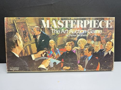 Masterpiece Art Auction Game Vintage 1970 Parker Brothers Board Game ...