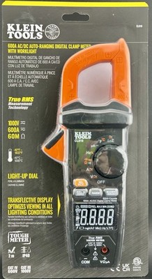 KLEIN TOOLS CL810 AC/DC Auto Ranging Digital Clamp Meter 600A BRAND NEW ...