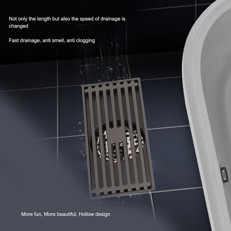 ・Rectangular Large Displacement Floor Drain Odor Proof Insect Proof ...