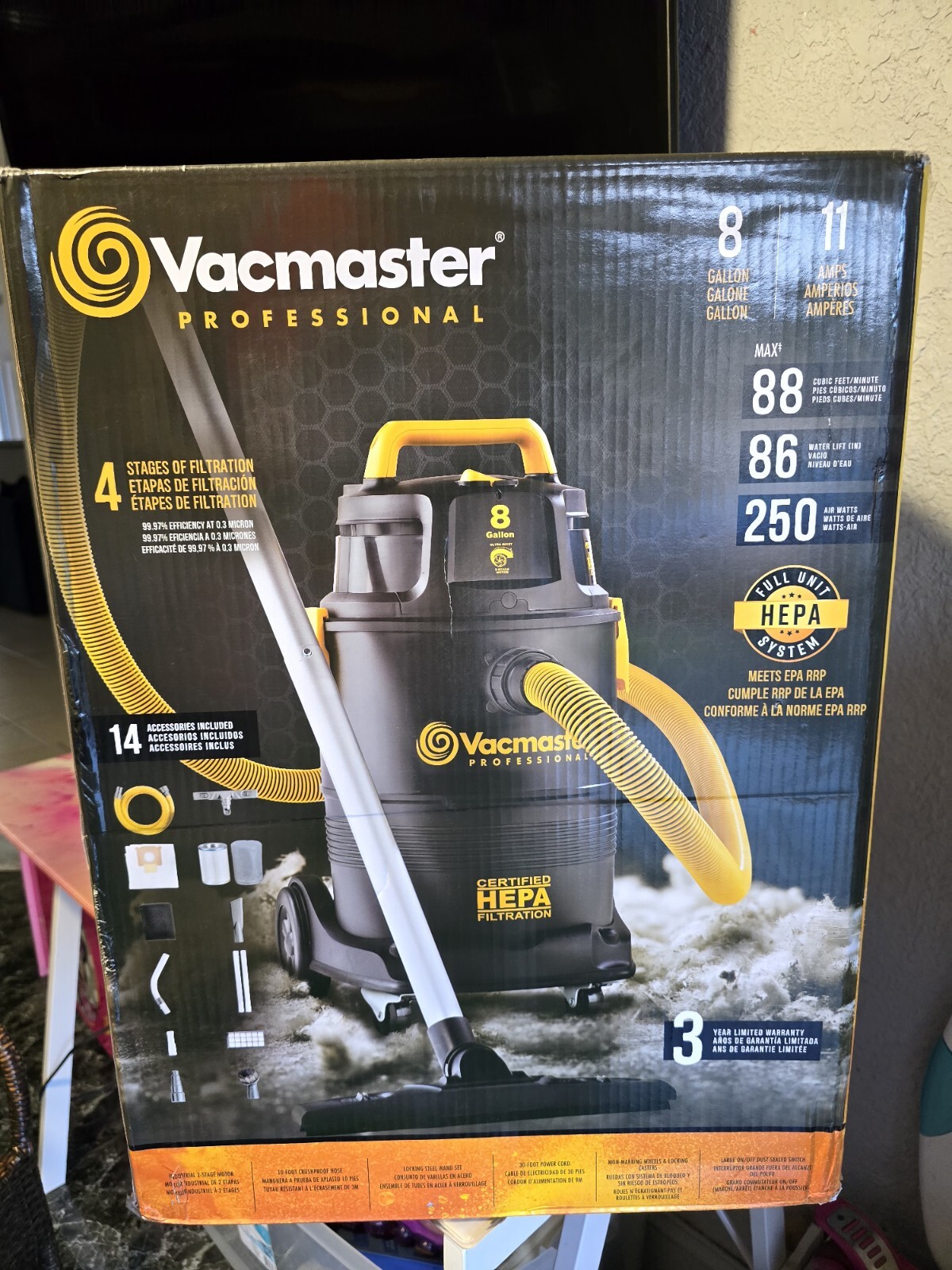 Vacmaster VK811PH 8 gal Wet/Dry Corded Vacuum Cleaner for sale online ...