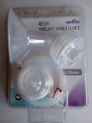 Spectra Pump Wide Breast Shield Set Size L/28mm Sealed | eBay