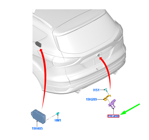 FORD KUGA MK2 C520 Caméra arrière Assy 1789592 DV4T-19G490-BA NOUVEAU ...