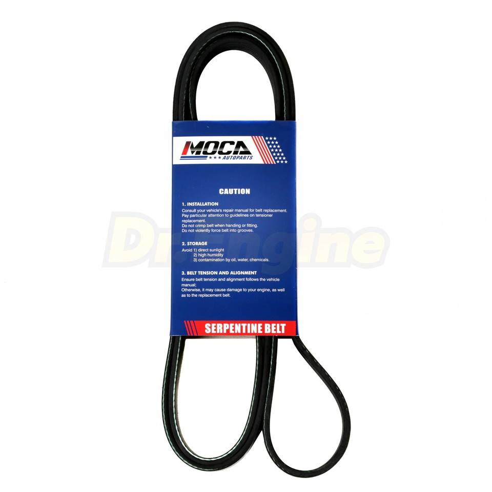 EPDM Serpentine Belt 6PK2020 Fit Chrysler Cadillac Dodge Ford Jeep Ram ...