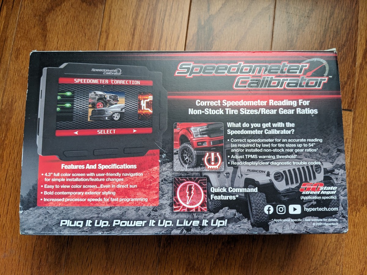 Speed Limiter Removal Tool Hypertech 3350 Speedometer Calibrator - Fix ...