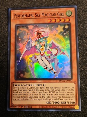 Performapal Sky Magician Girl SUDA-EN099 - Super Rare - NM - In Hand | eBay