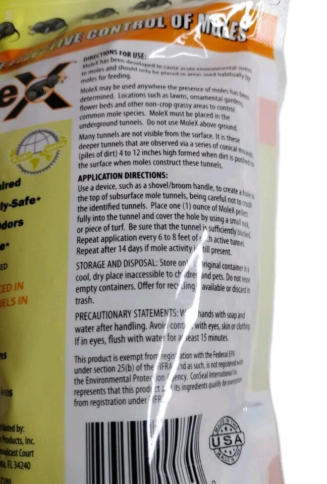 *NEW* MoleX Mole Killer Pellets and Control 8 oz. Eco-Friendly! | eBay