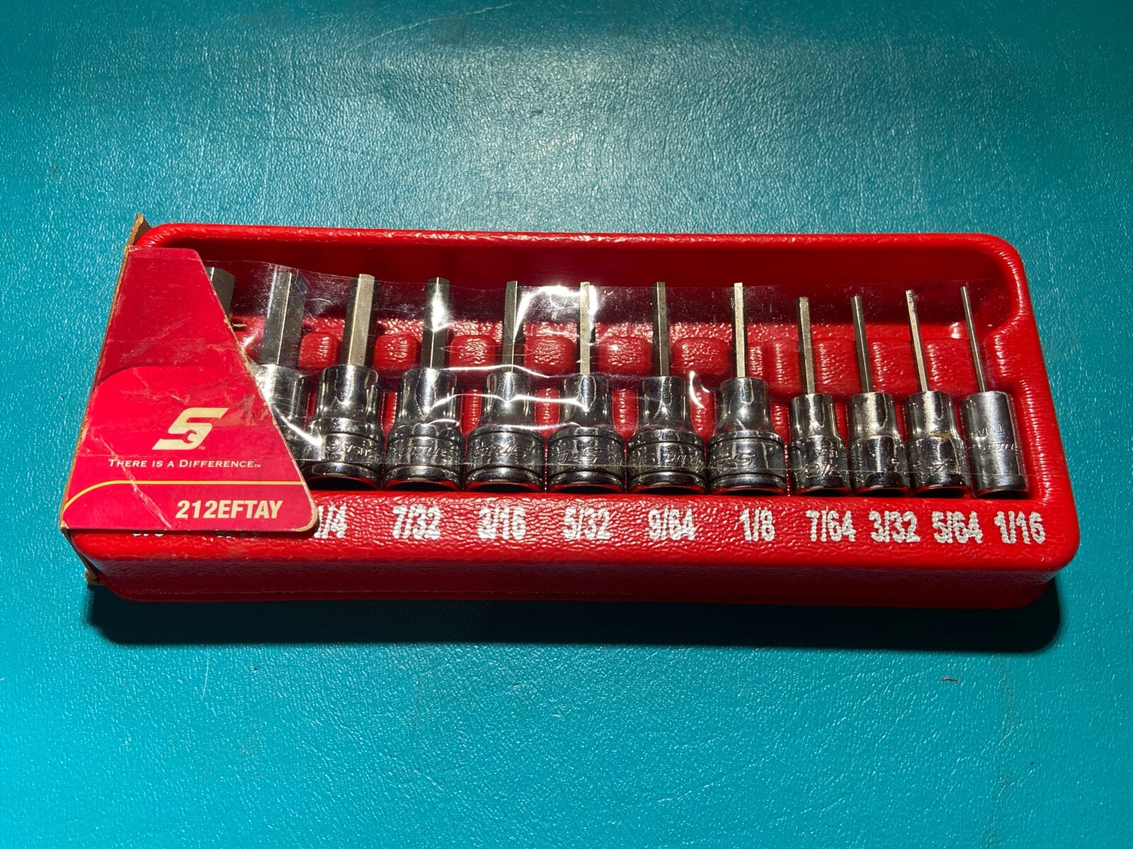 Snap-on 12pc SAE Hex Bit Socket Driver Set 212EFTAY for sale online | eBay