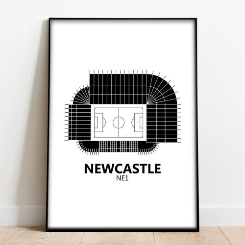 Newcastle United St James Park Aerial View | Print | Poster | Canvas ...