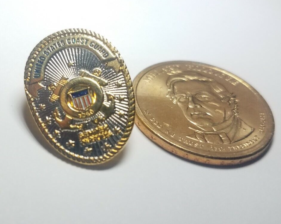 USCG MINI PIN Lapel Hat Tie Tack US Coast Guard Semper Paratus Reserve ...