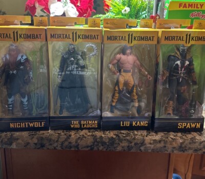 Mortal Kombat 11 7" Figure lot of 5 Spawn ,Nightwolf, Kabal, Batman ...