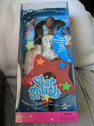 AA STAR SPLASH BARBIE DOLL 29308 Bathtime Activity Set 2000 Great ...