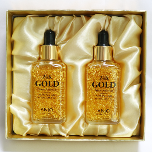 Anjo 24K Gold Prime Ampoule Special Set 50ml x 2ea 99.9% Pure Gold K ...