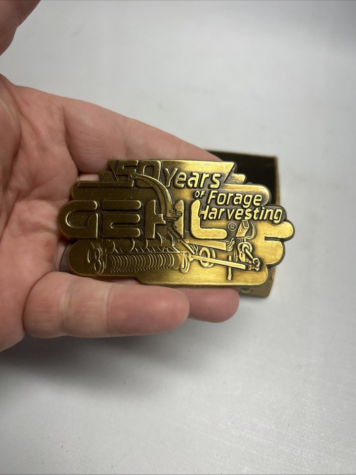 Limited Edition Gehl 50 Years of Forage Harvesting Belt Buckle #257/ ...