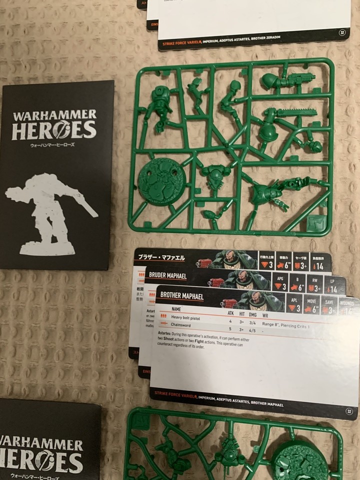 Warhammer 40K Heroes, 6 Dark Angels Strike Force Variel Kill Team (NO ...