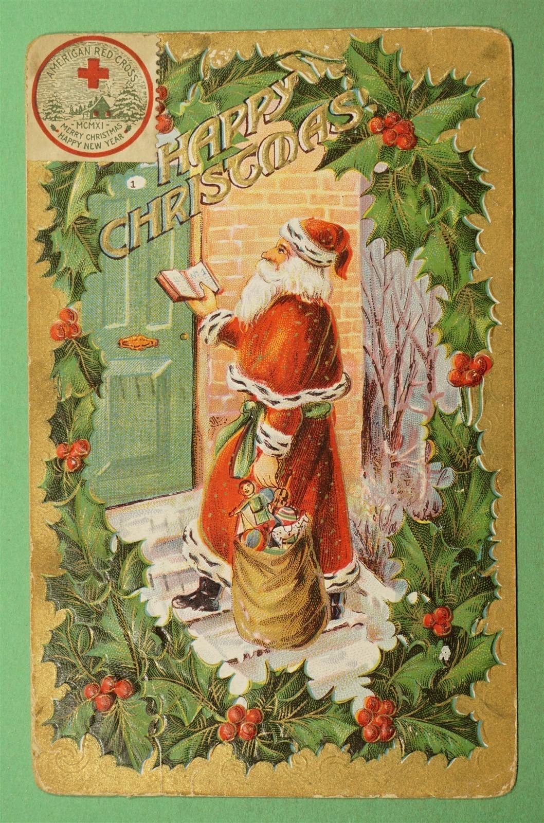 DR WHO 1911 SANTA POSTCARD CHRISTMAS SEAL SCHENECTADY NY w16231 | eBay